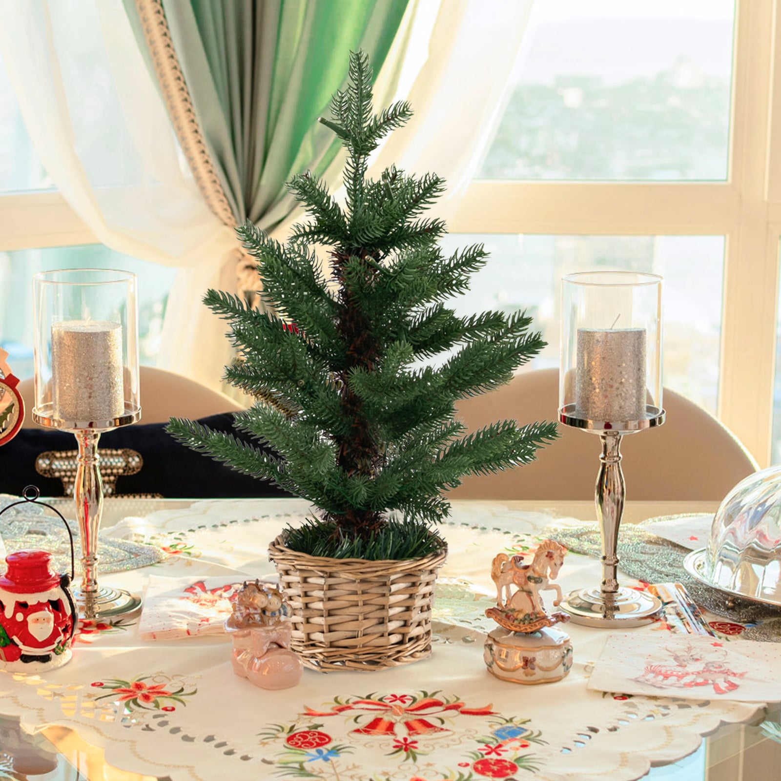 Pre Lit Artificial Mini Christmas Tree With 96 Branch Tips - Kuiwee.com
