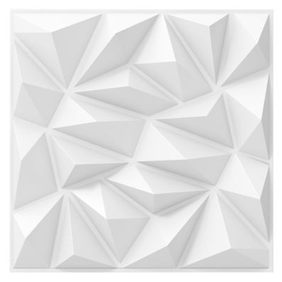 20-Pack 3D Wall Panels with Decorative Diamond Patterns - Costway