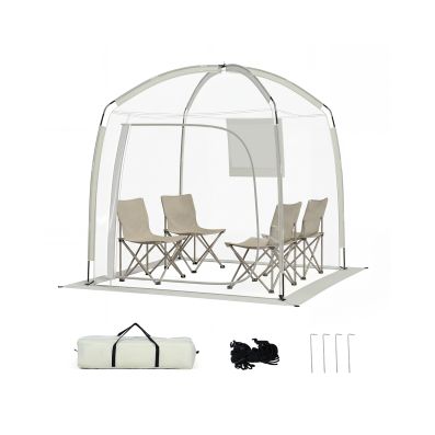 215 x 215 CM All Weather Pod Sports Tent for 2-4 People Outdoor Clear ...