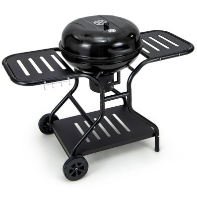 Outdoor Barbecue Charcoal Grill with High-capacity Ash Catcher - Costway
