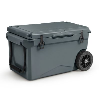 71L Portable Cooler on Wheels with Handles & Wheels - Costway