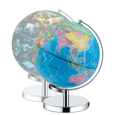 3 in 1 Illuminated World Globe with Stand for Home School Office - Costway
