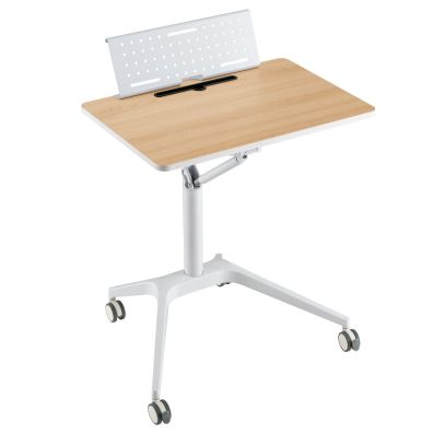 Height Adjustable Mobile Standing Desk with Detachable Holder - Costway