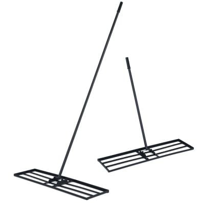 Lawn Leveling Rake with Adjustable Handle and Rotating U-Head for ...