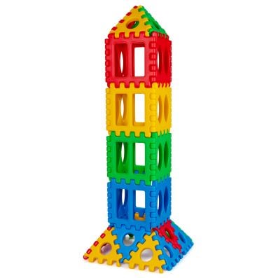 Giant Waffle Block Set with Put Together and Pull Apart Blocks - Costway