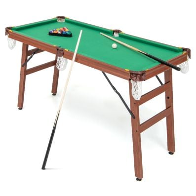 Folding Billiards Table Set with Foldable Legs and Adjustable Foot ...