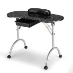 Portable Nail Table Station Manicure Tech Desk Nails Art Table 4 ...