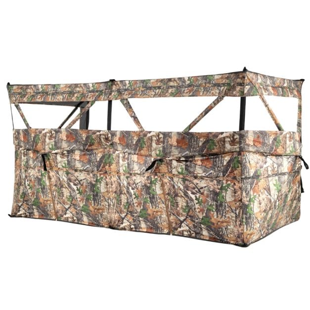 4-Panel Hunting Blind 3-Person See-through Ground Blind Tent - Costway
