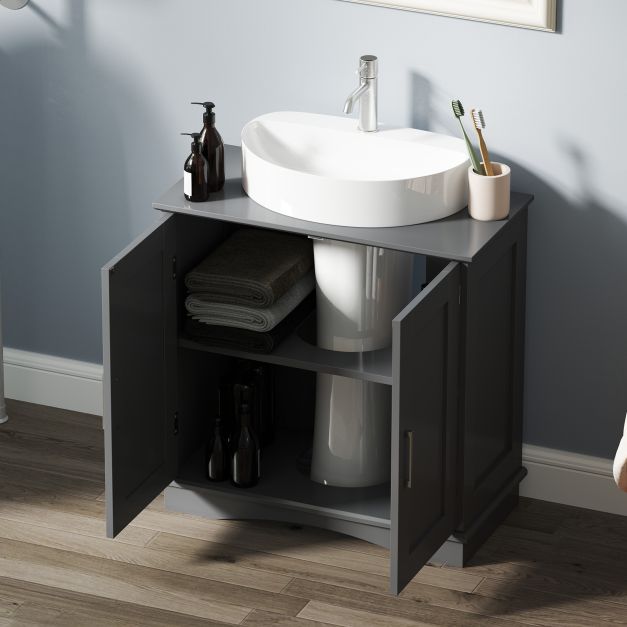 Pedestal Sink Base Cabinet Under Pedestal Sink Storage Cabinet