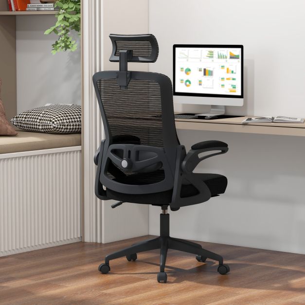 Ergonomic Office Chair With Lumbar Support Home Blisswood Mesh Office