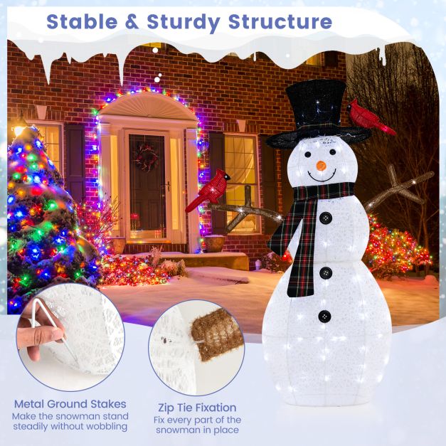 Pre Lit Outdoor Snowman