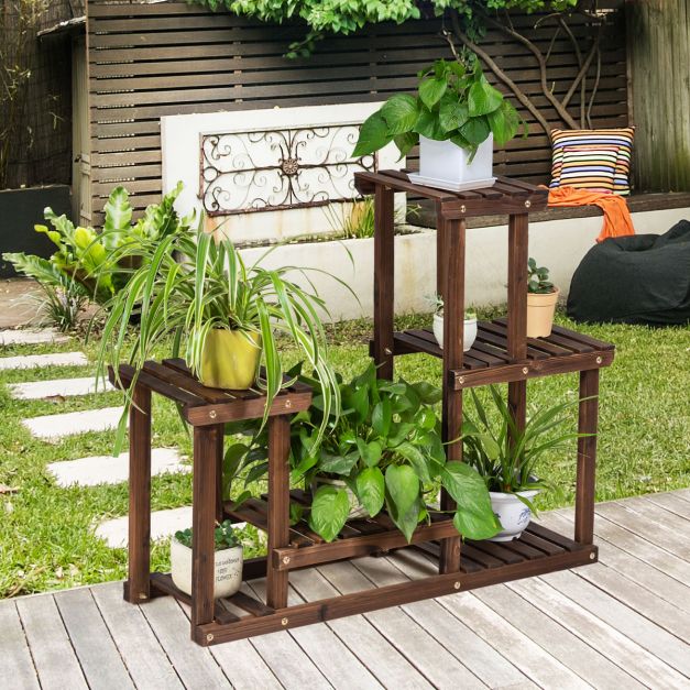 Plant Stands For A Deck Welcome Planter Basket Stand With Coco Liner,
