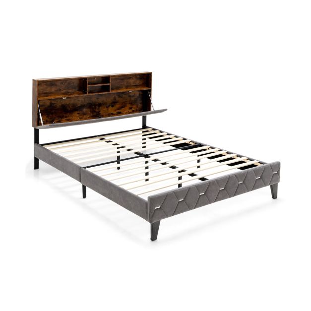 Slat Bed Frame King Modern Slat Bed — 3x3 Custom