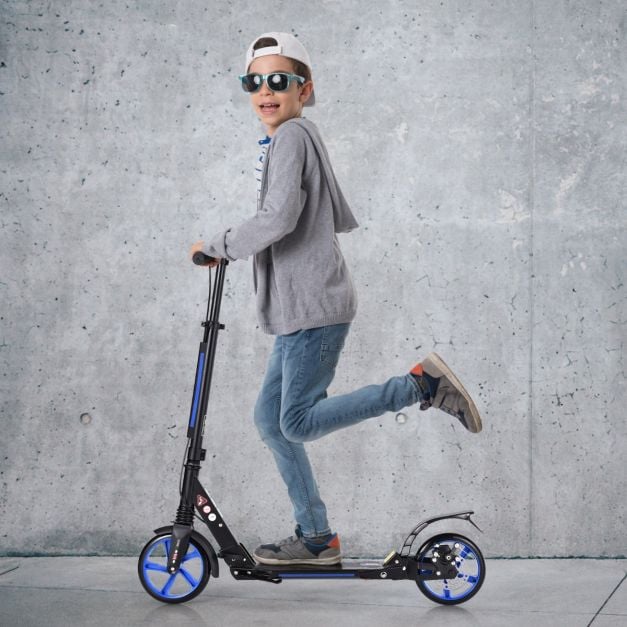 Kick Scooter with Adjustable Handlebar and Anti-Shocking Suspension ...
