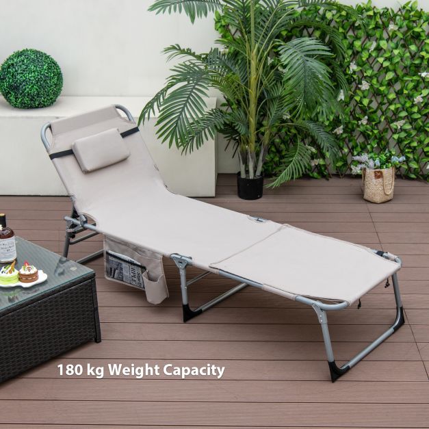 Folding Chaise Lounge Outdoor Chairs Outsunny Folding Outdoor