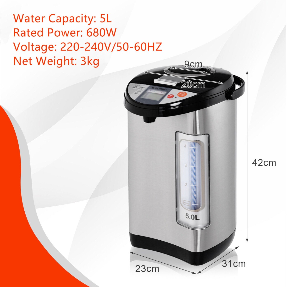 5l Adjustable Instant Hot Electric Water Dispenser With Auto Cut Off ...