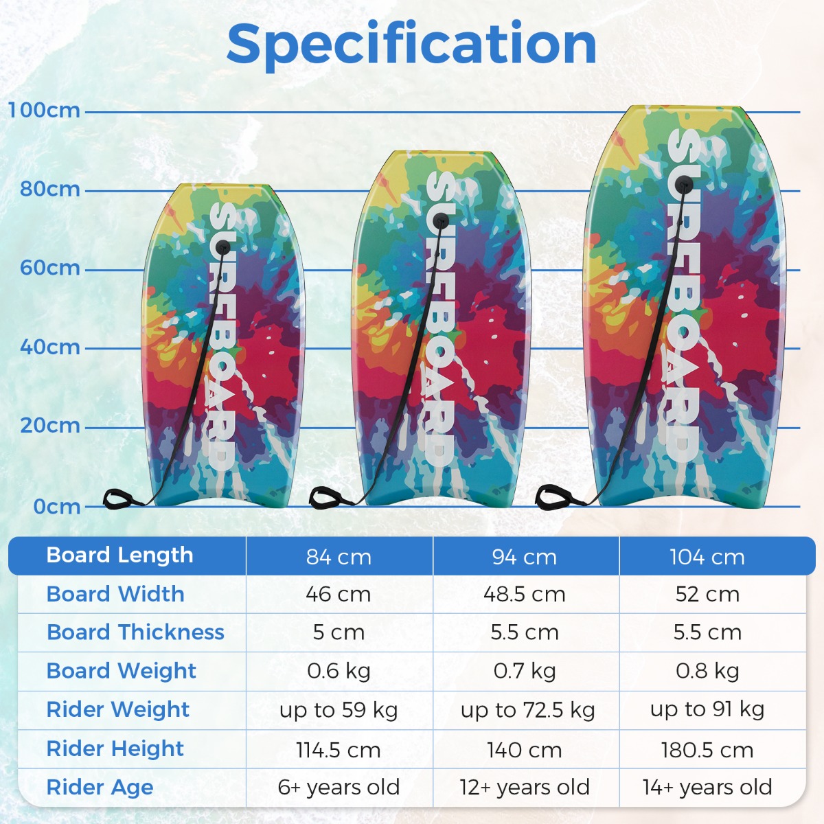 Lightweight Body Board With Eps Core And Xpe Deck And Hdpe Bottom For ...