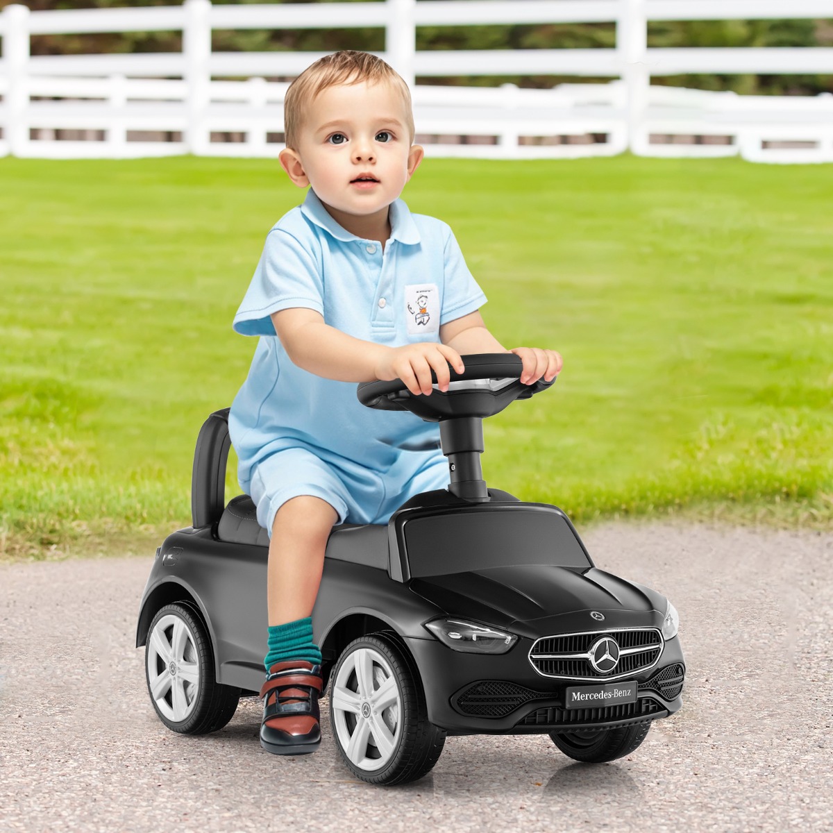 Ride On Sliding Car With Steering Wheel With Horn And Engine Sound ...