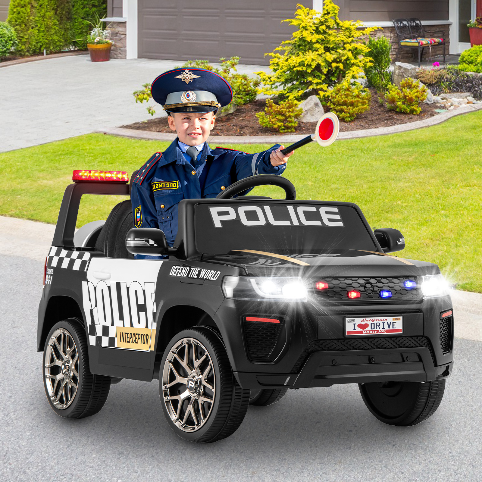 Children S Ride On Police Car